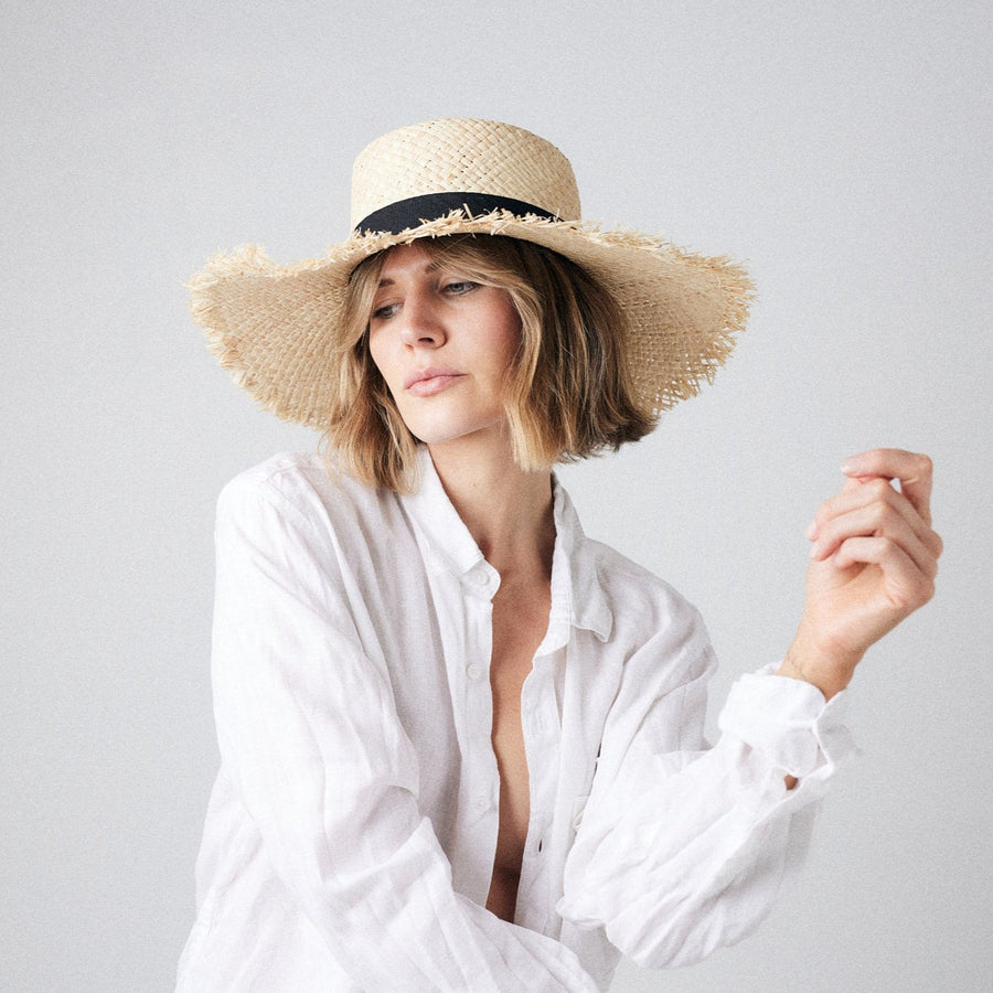 ALEXIS | Women's Straw Wide Brim Hat | Premium | Crushable – Mason Hats
